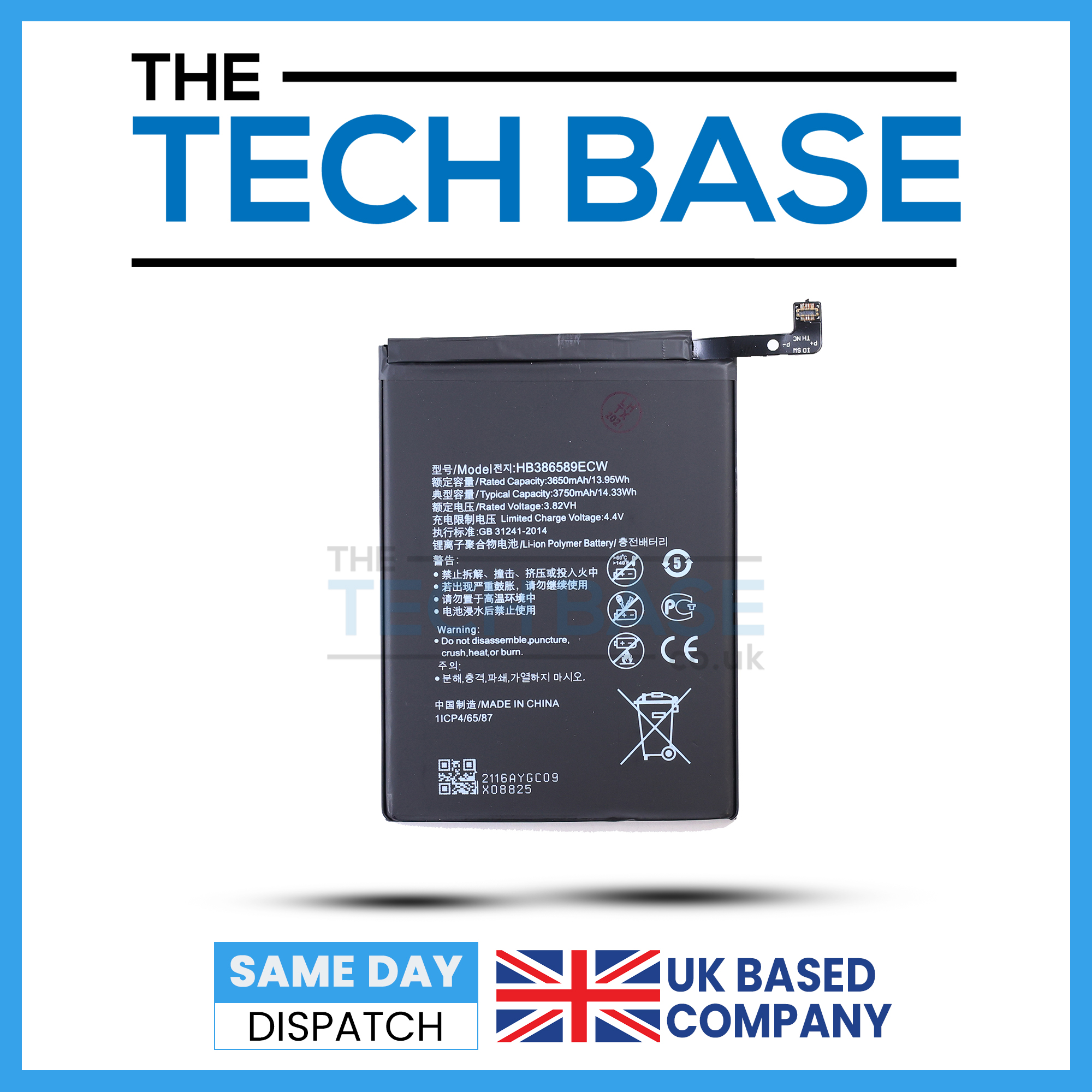 For Honor 8A Battery HB386589ECW - The Techbase
