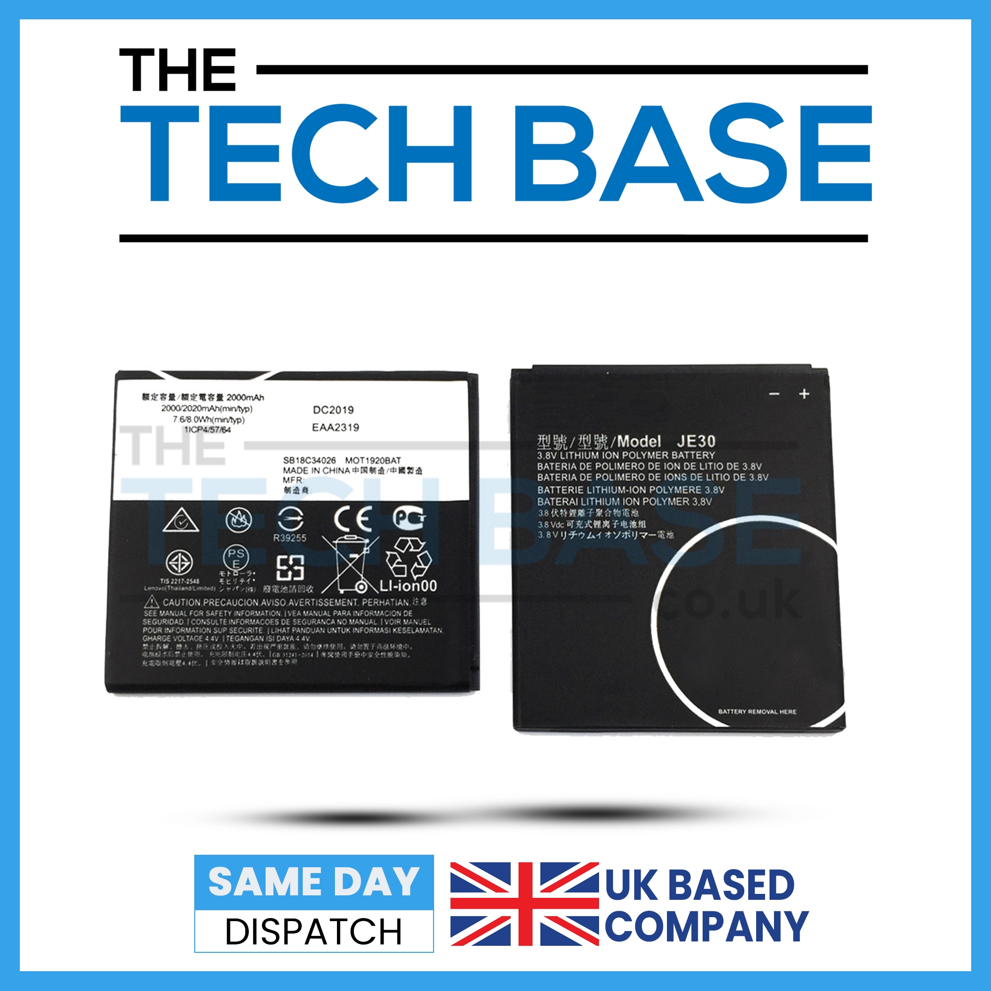 For Motorola E5 Play Go Battery JE30 - The Techbase