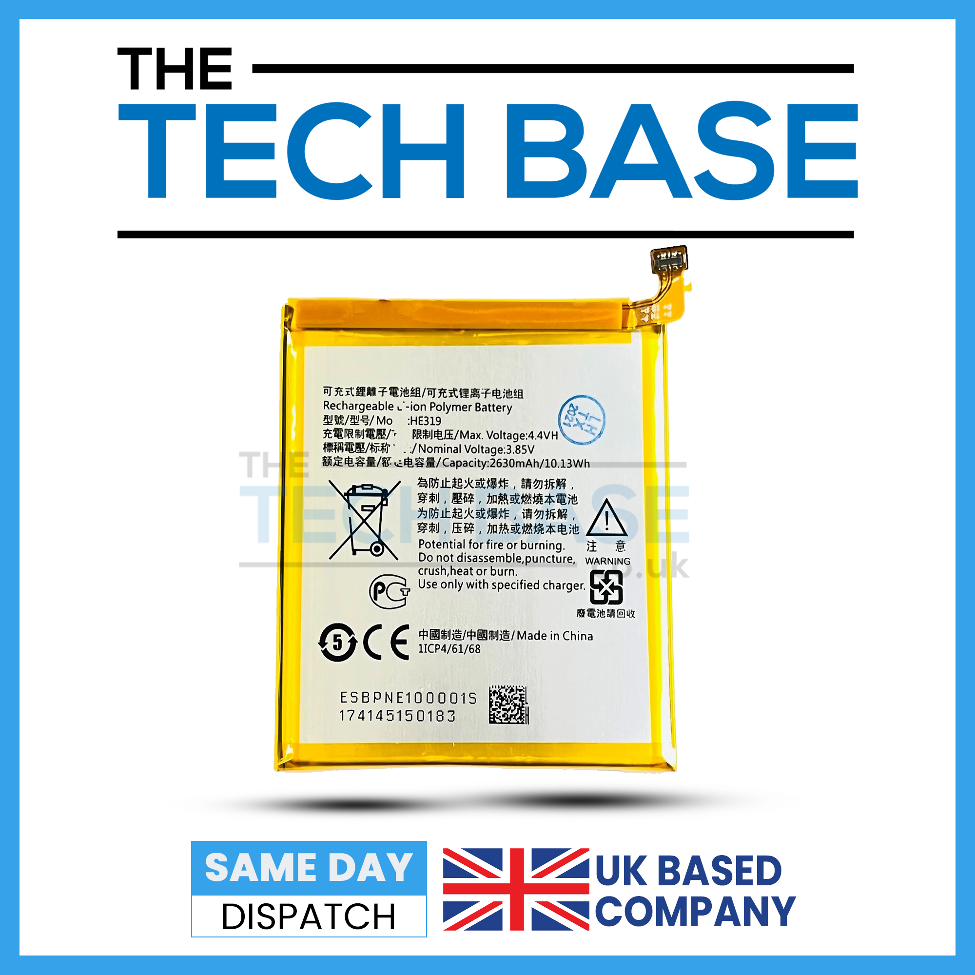For Nokia 3 TA-1020 TA-1032 Battery HE319 - The Techbase