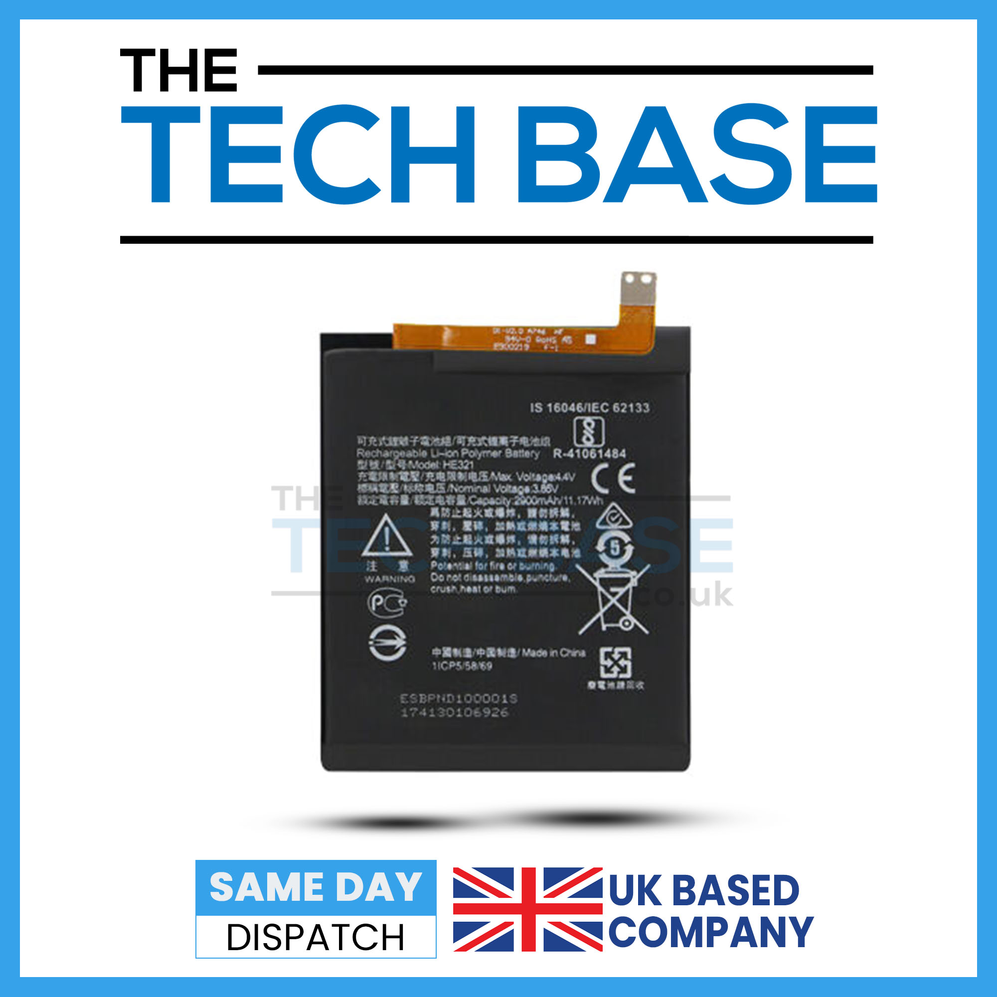 For Nokia 5 Battery HE321 - The Techbase