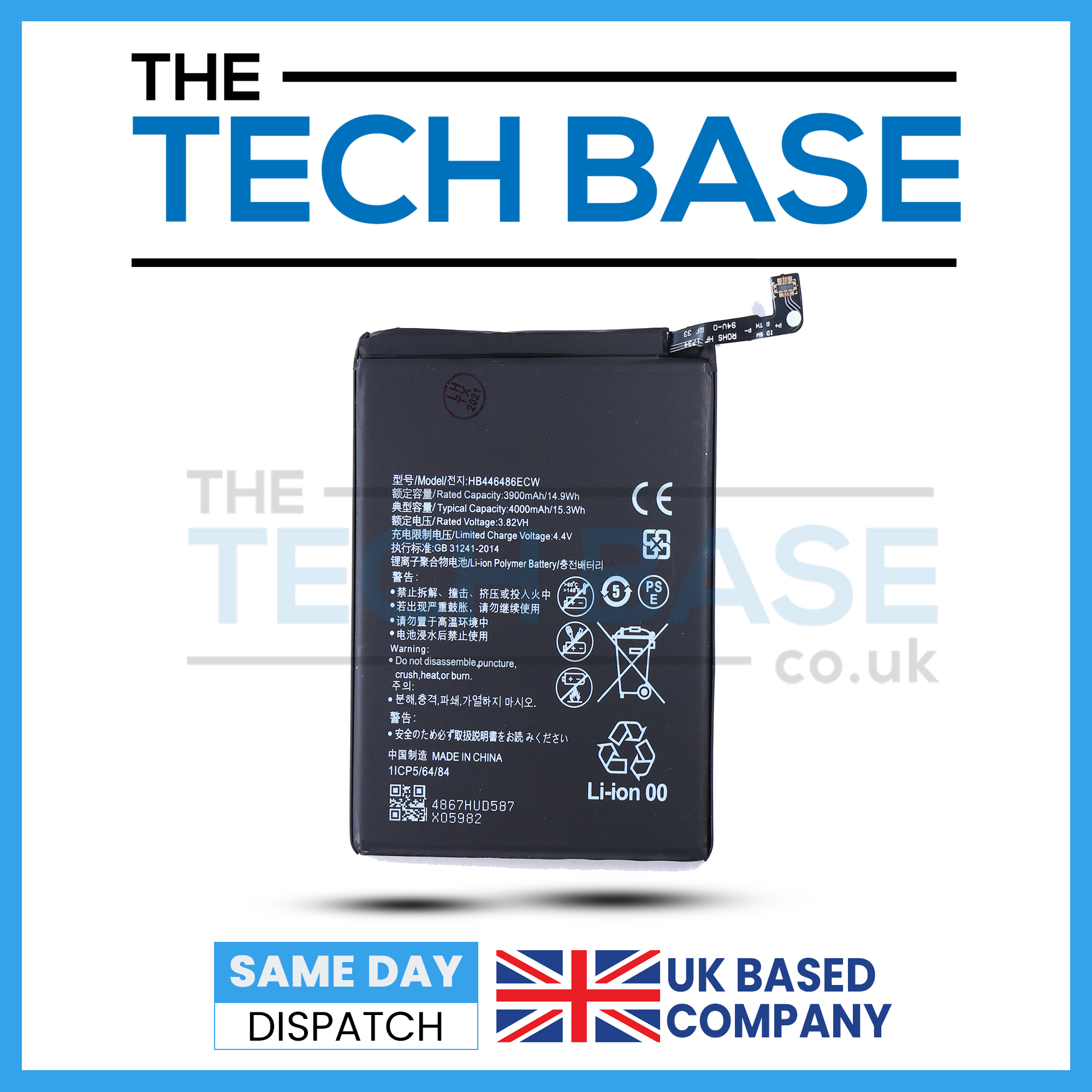 For Huawei PSmart Z Battery HB446486ECW - The Techbase