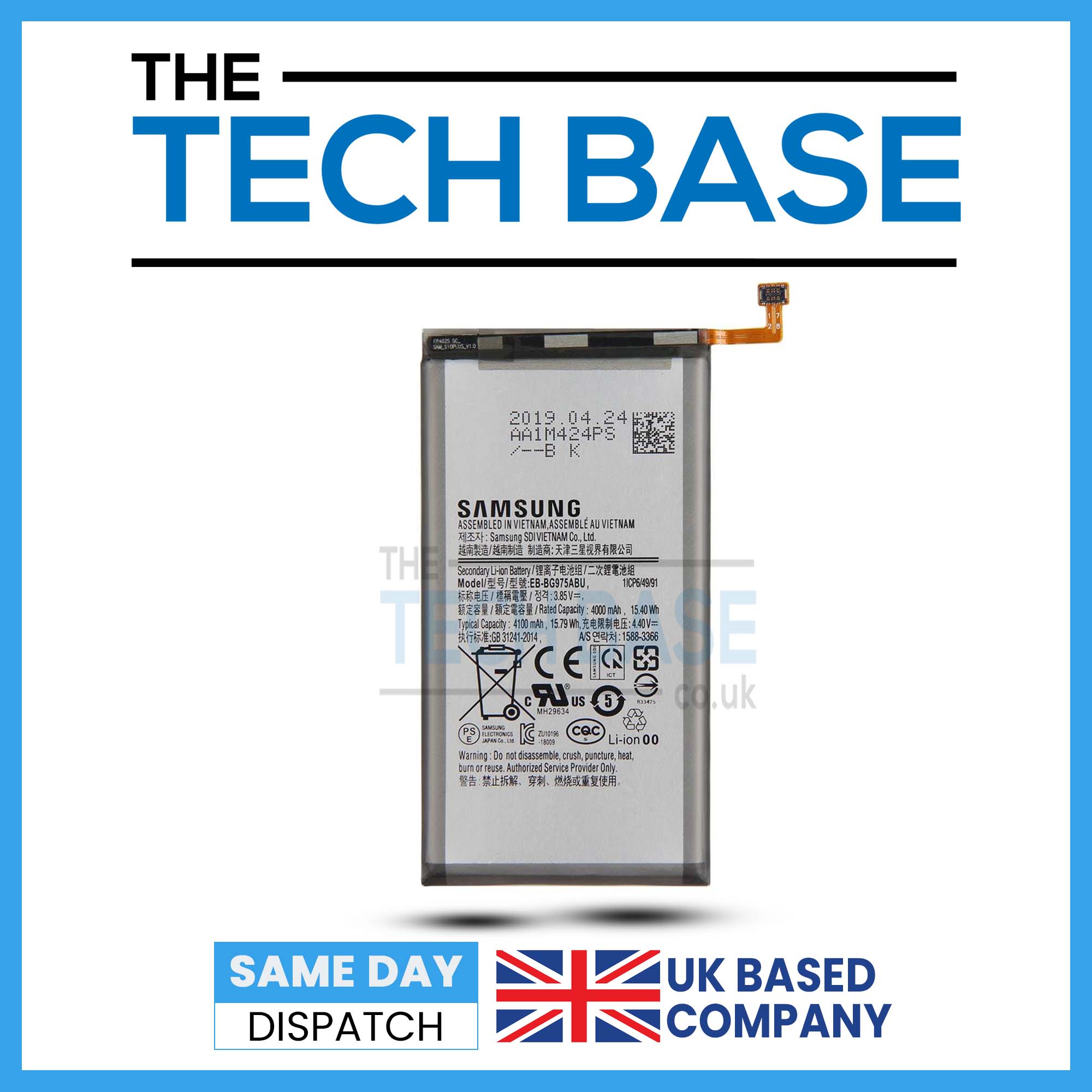 For Samsung Galaxy S10 Plus G975 Battery EB-BG975ABU - The Techbase