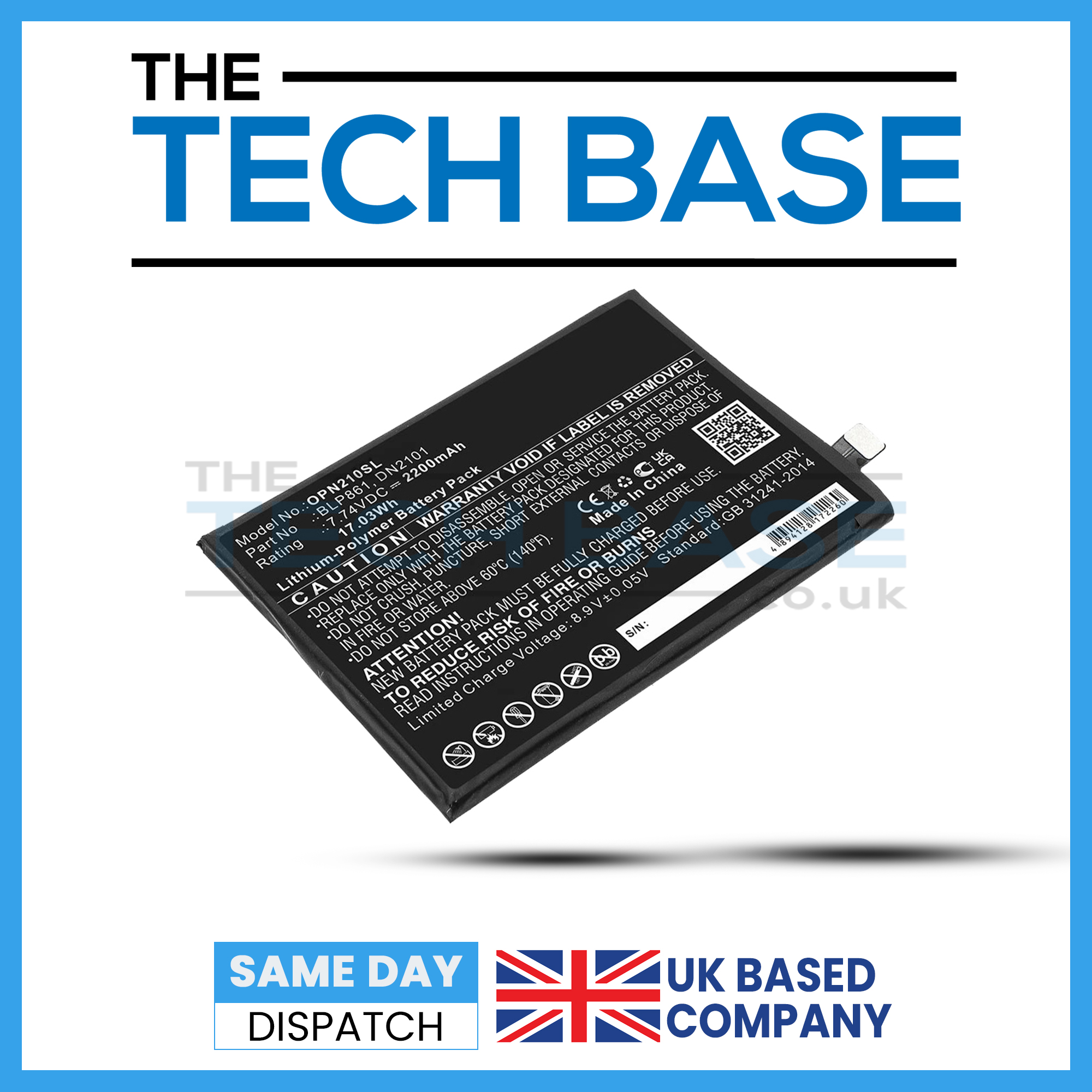 For OnePlus Norde CE 5G Battery BLP861 - The Techbase